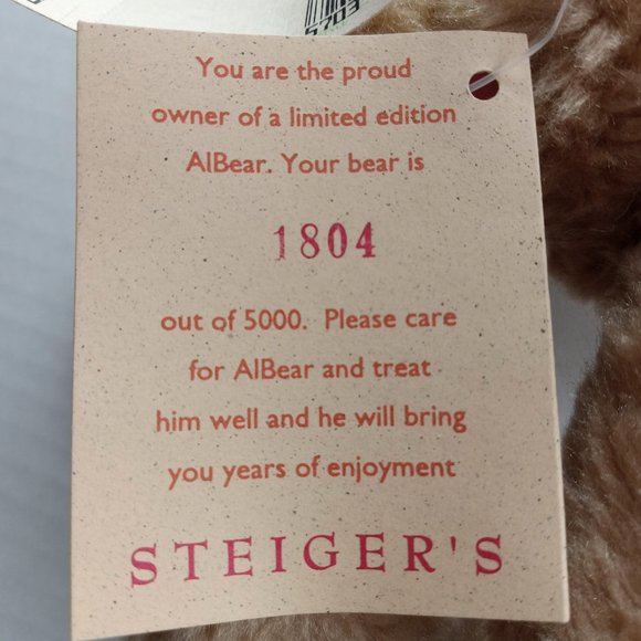 Boyds Bears | Toys | Boyds Bears Albear Collectible Plush 2 Tan Jointed ...